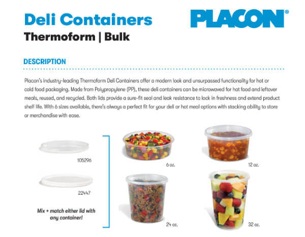 Deli Containers | BradyPLUS